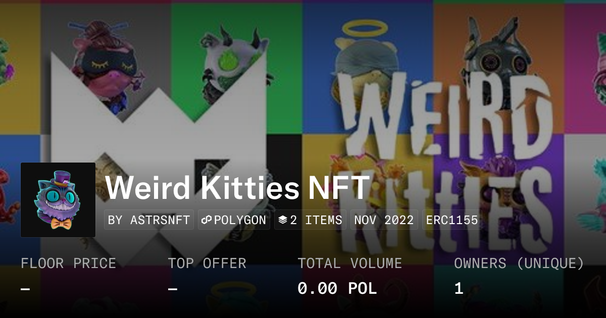 Weird Kitties NFT - Collection | OpenSea