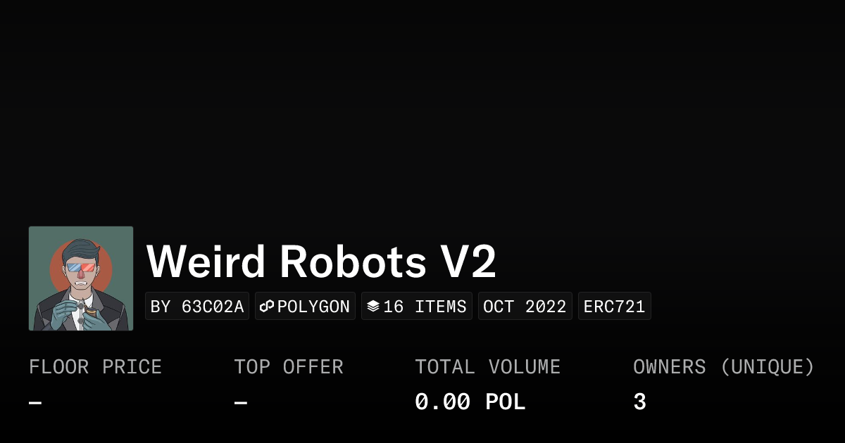 Weird Robots V2 - Collection | OpenSea