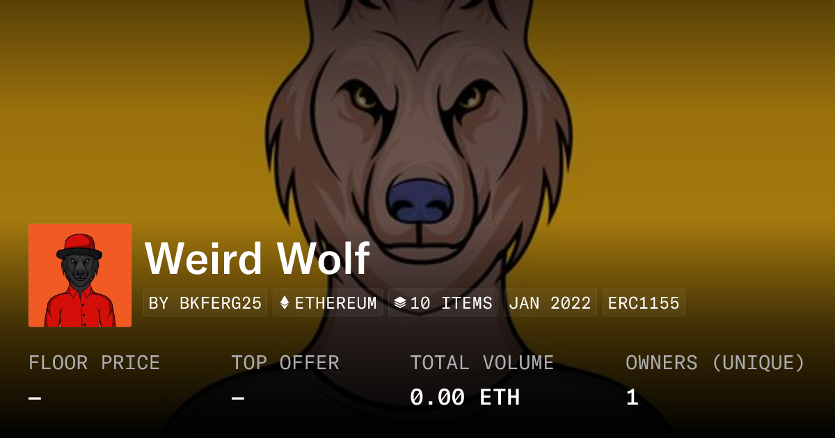 Weird Wolf - Collection | OpenSea