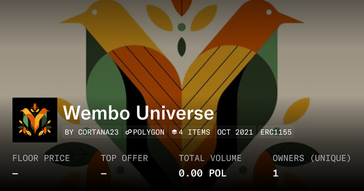 Wembo Universe - Collection | OpenSea