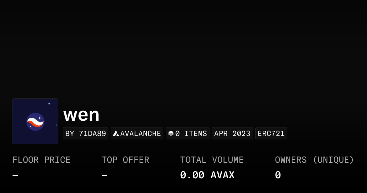 wen - Collection | OpenSea