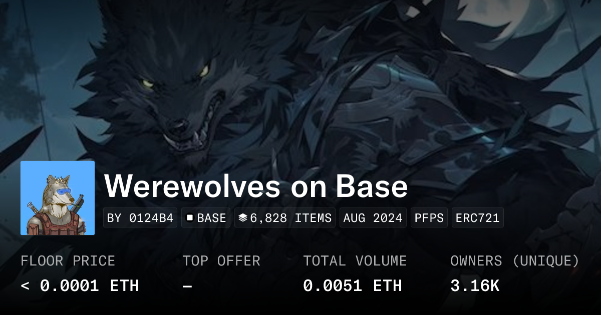 Werewolves on Base - Collection | OpenSea
