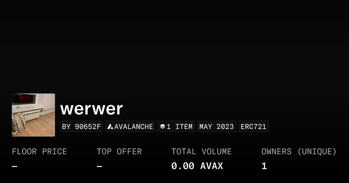 werwer - Collection | OpenSea
