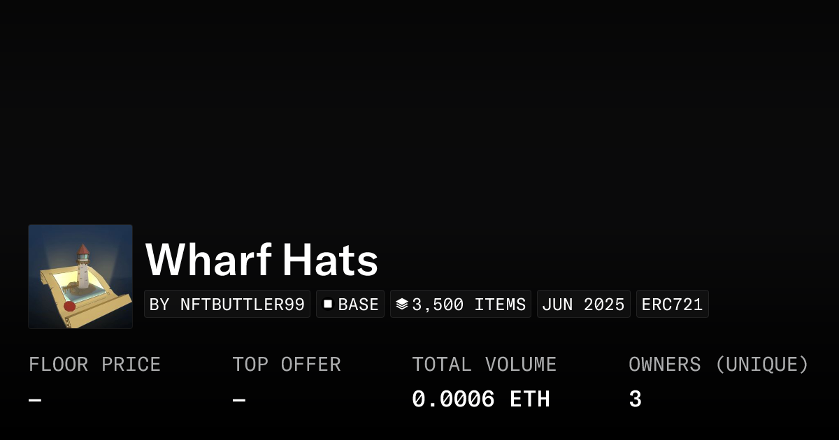 Wharf Hats - Collection | OpenSea