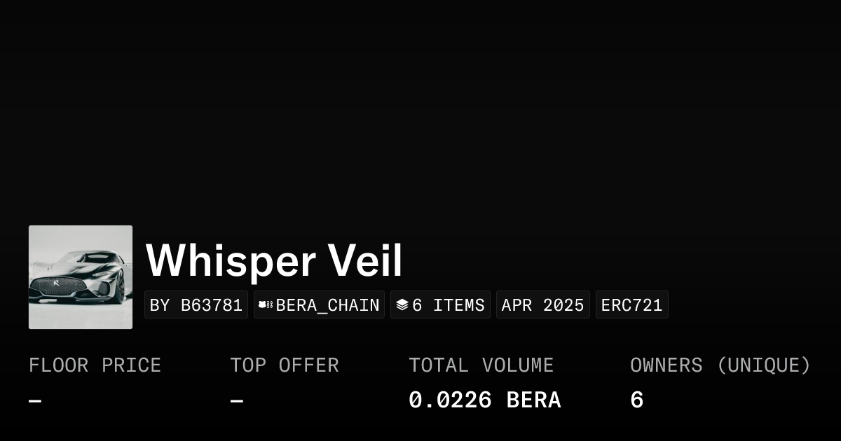 Whisper Veil - Collection | OpenSea