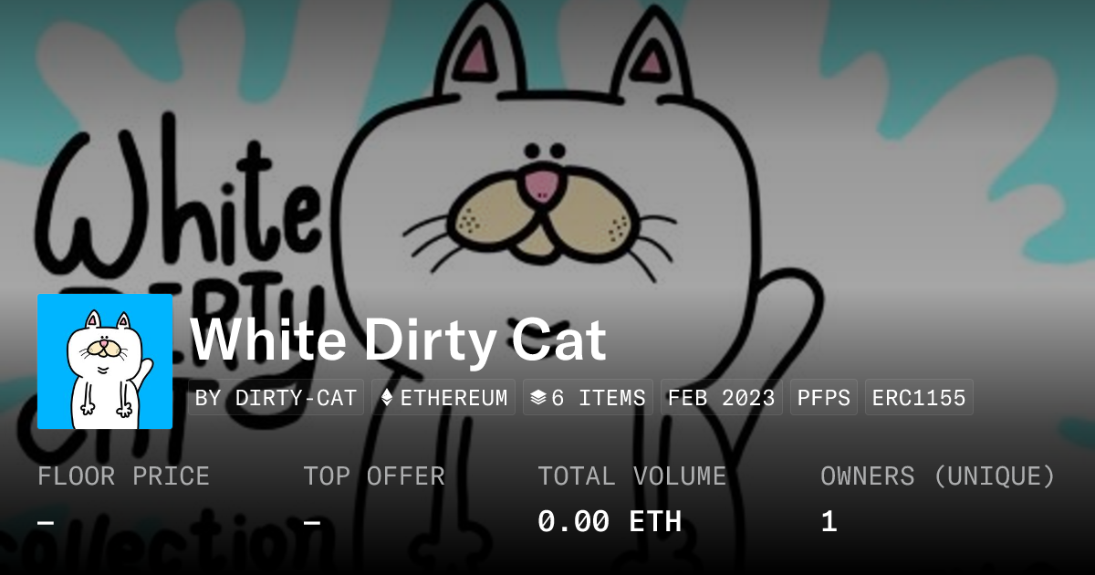 White Dirty Cat - Collection | OpenSea