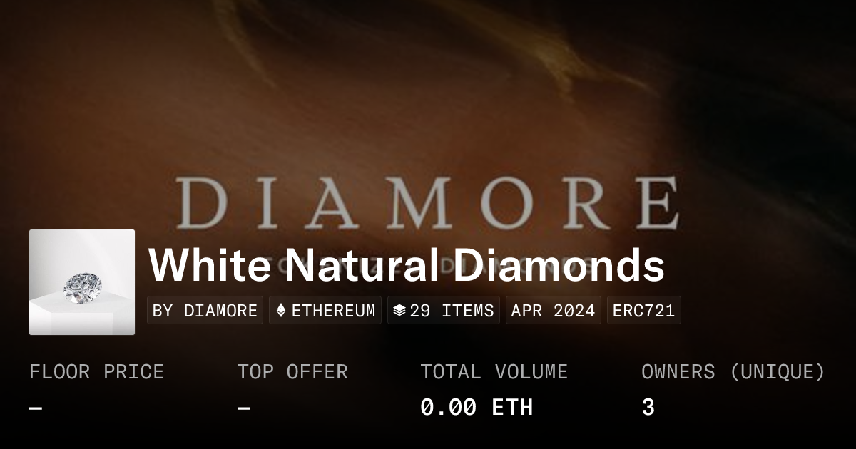 White Natural Diamonds - Collection | OpenSea
