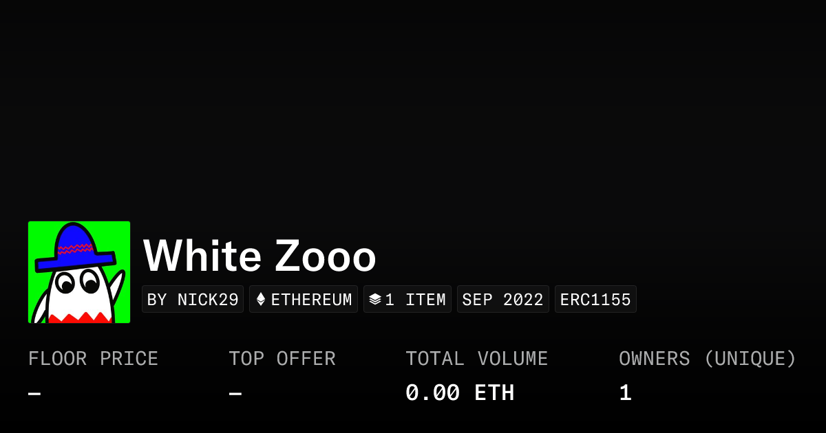 White Zooo - Collection | OpenSea