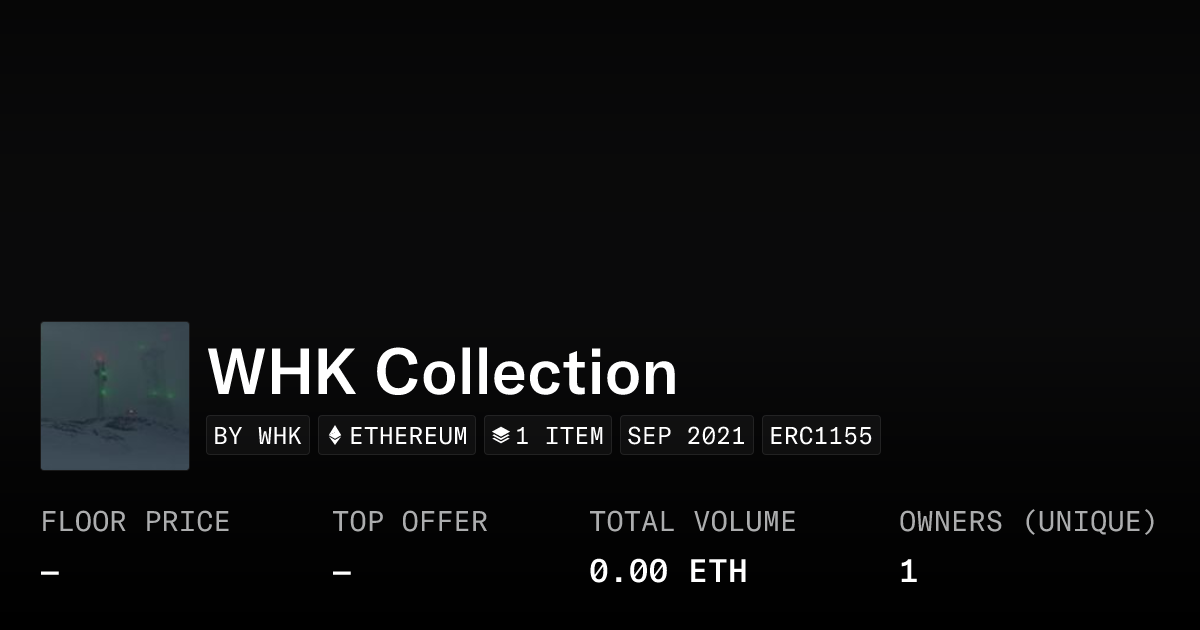 WHK Collection - Collection | OpenSea
