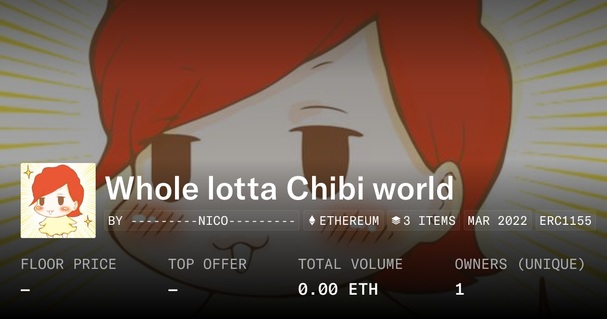Whole lotta Chibi world - Collection | OpenSea