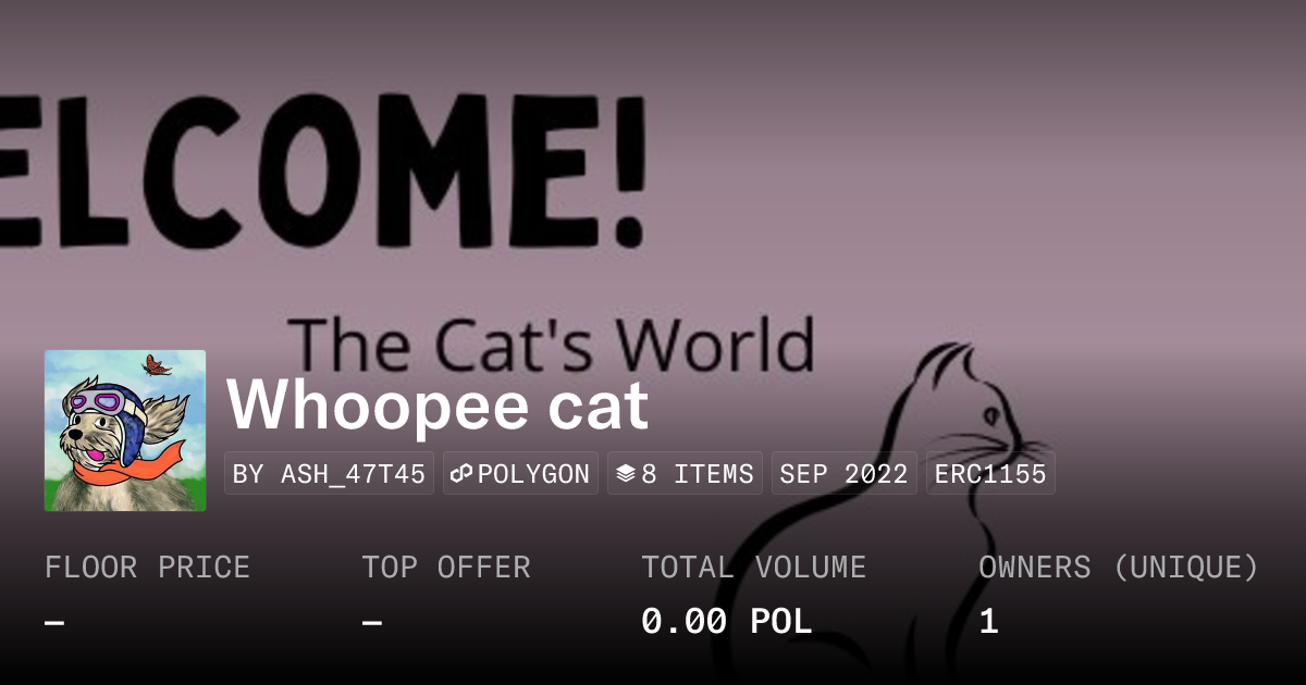 Whoopee cat - Collection | OpenSea