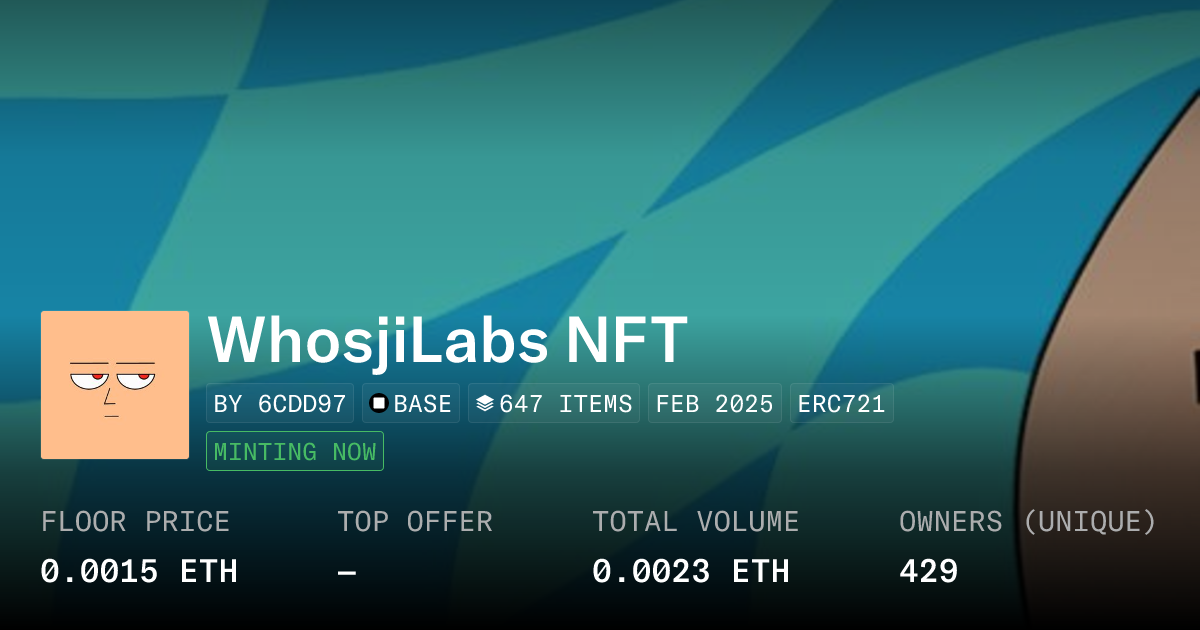 WhosjiLabs NFT - Collection | OpenSea