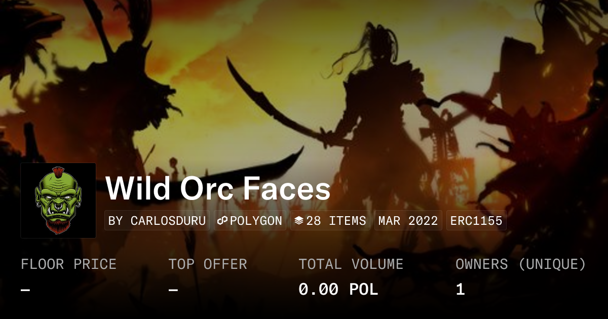 Wild Orc Faces - Collection | OpenSea