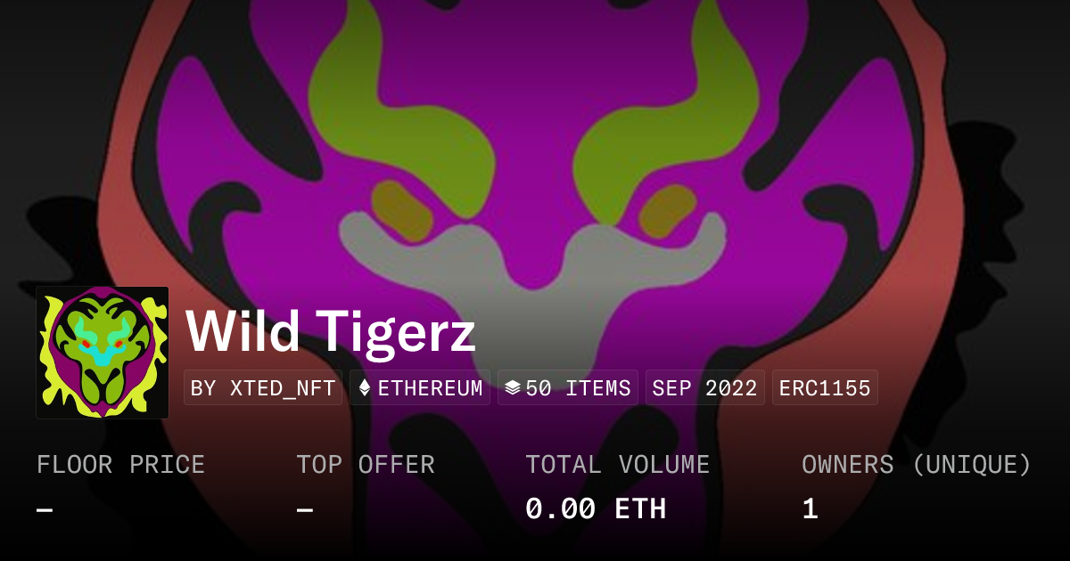 Wild Tigerz - Collection | OpenSea