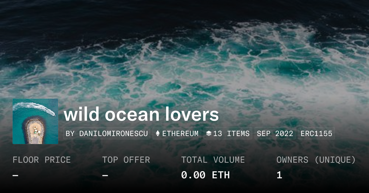 wild ocean lovers - Collection | OpenSea