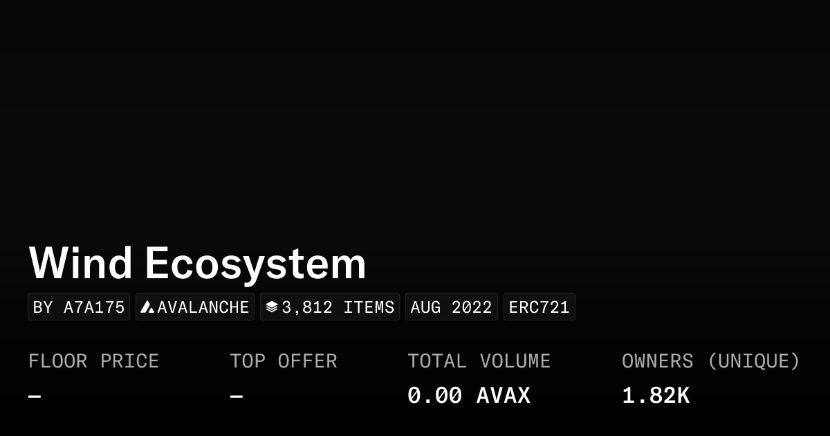 Wind Ecosystem - Collection | OpenSea
