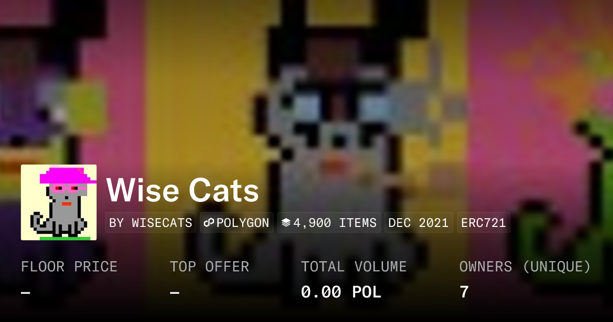 Wise Cats - Collection | OpenSea