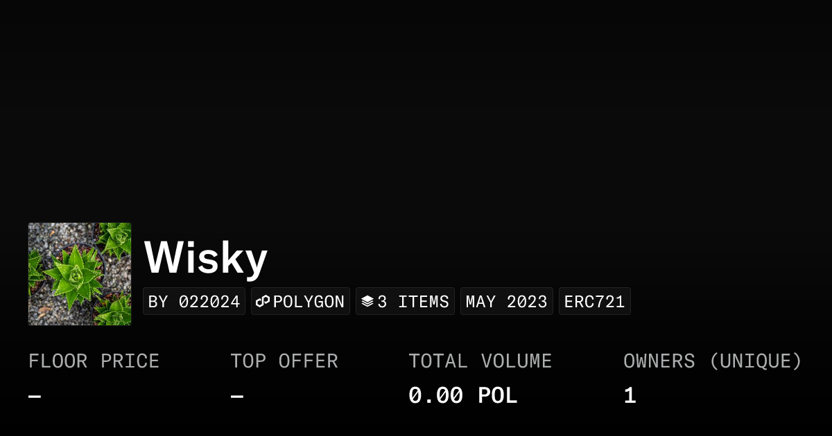 Wisky - Collection | OpenSea