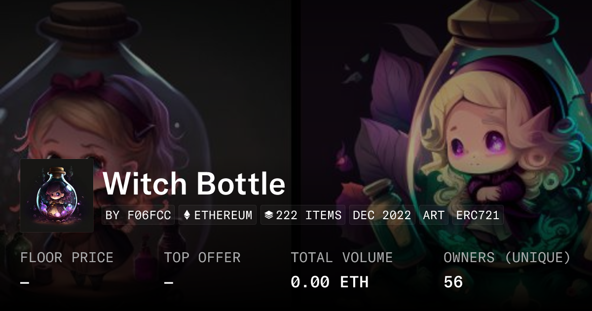 Witch Bottle - Collection | OpenSea