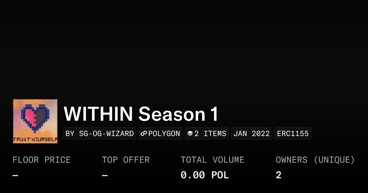 WITHIN Season 1 - Collection | OpenSea