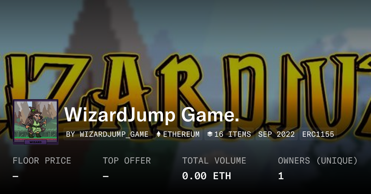 WizardJump Game. - Collection | OpenSea