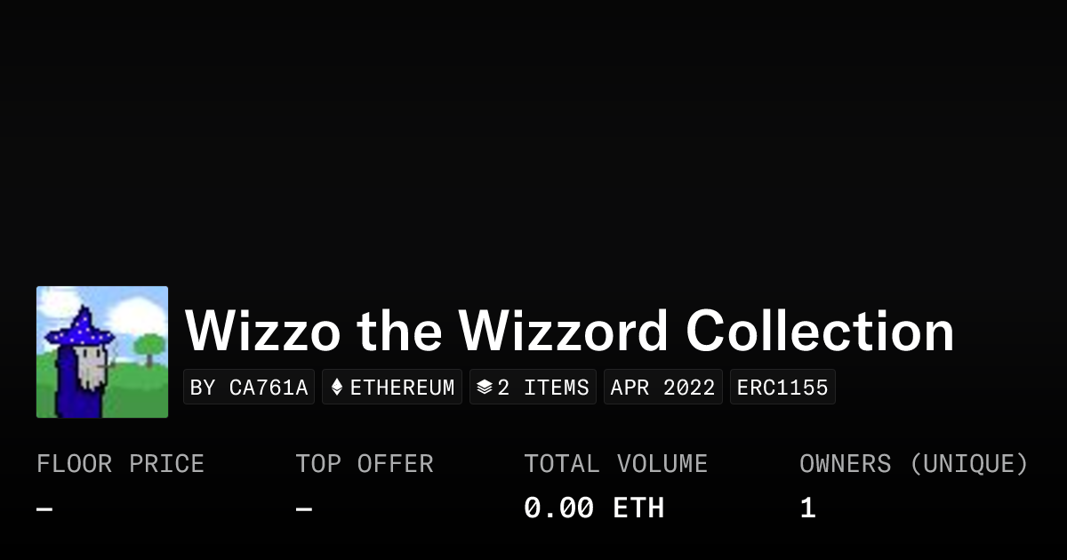 Wizzo the Wizzord Collection - Collection | OpenSea