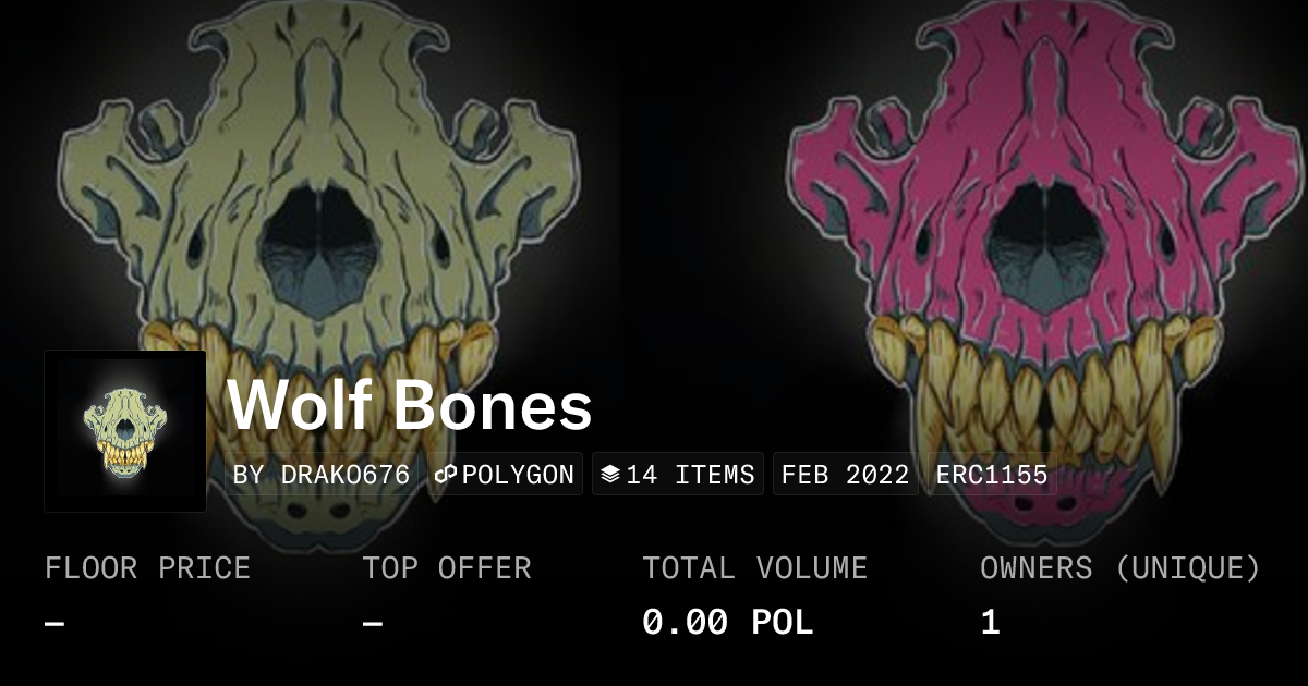 Wolf Bones - Collection | OpenSea