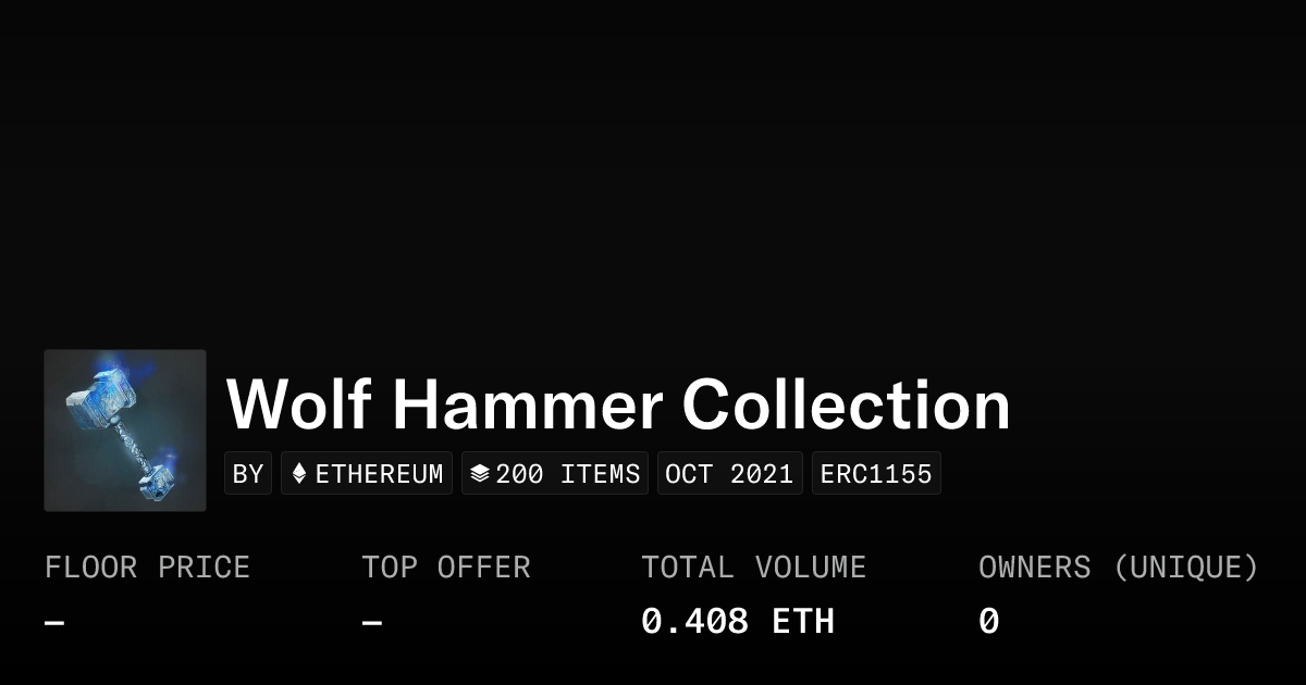Wolf Hammer Collection - Collection | OpenSea