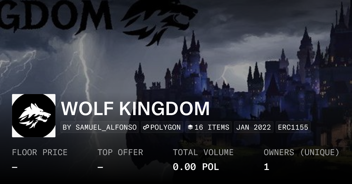 WOLF KINGDOM - Collection | OpenSea