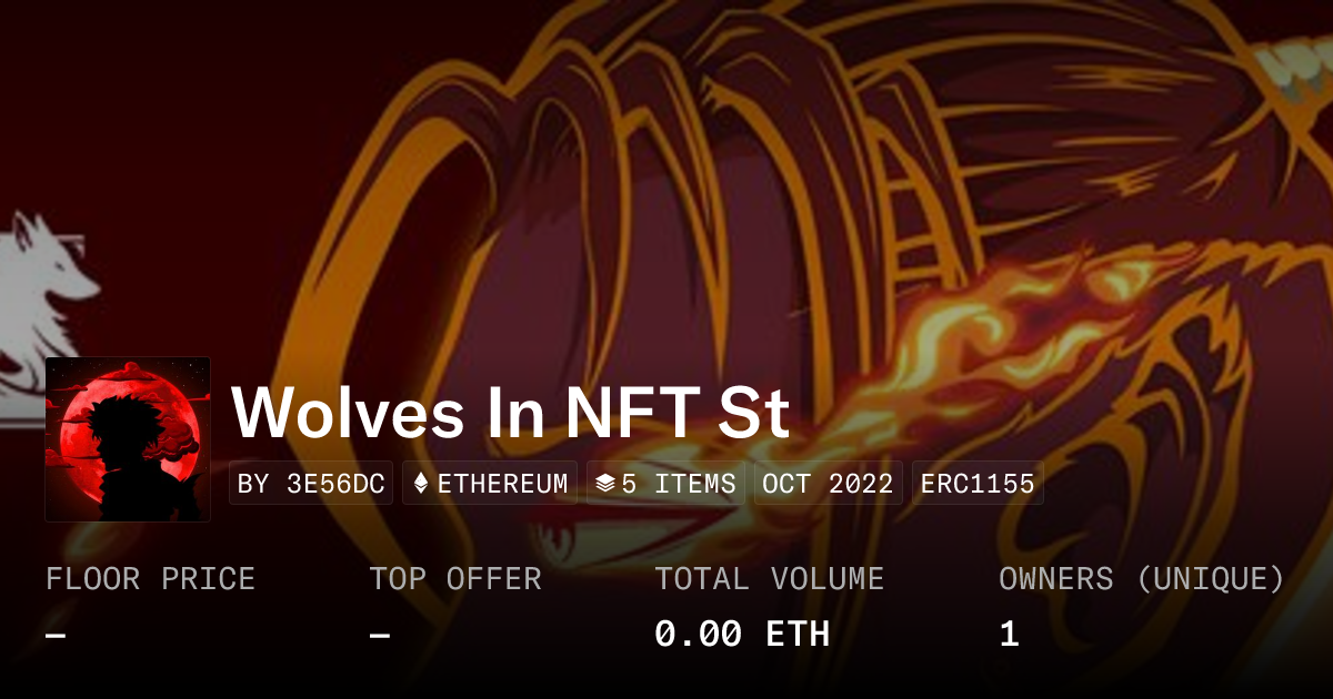 Wolves In NFT St - Collection | OpenSea