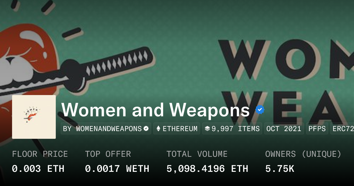 Women and Weapons - Collection | OpenSea