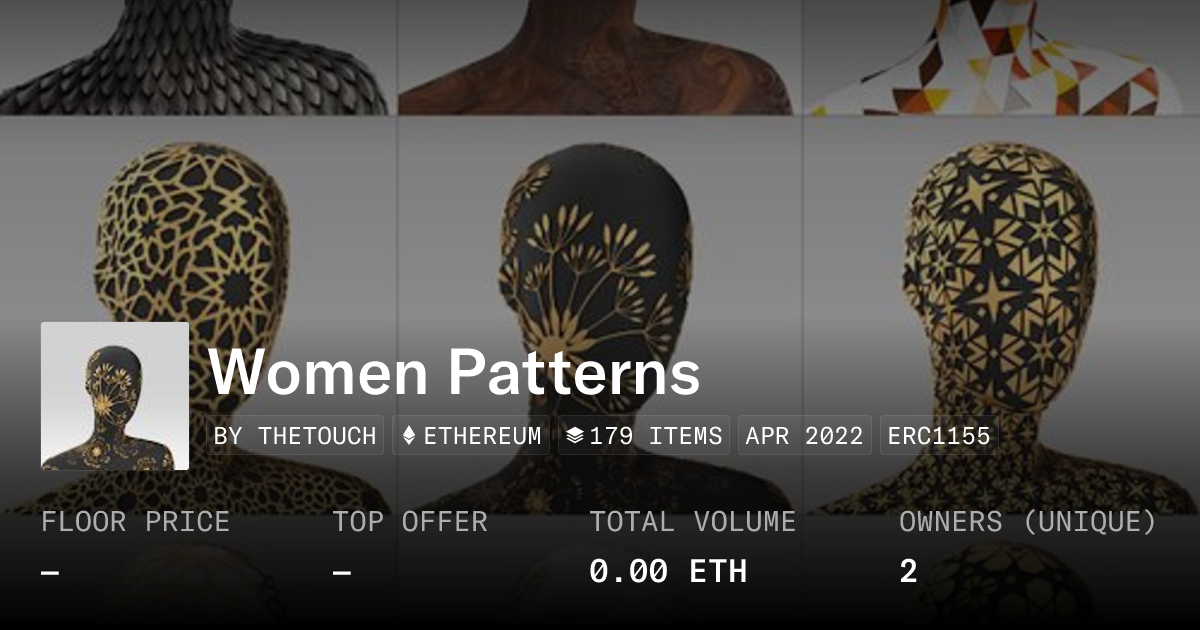 Women Patterns - Collection | OpenSea