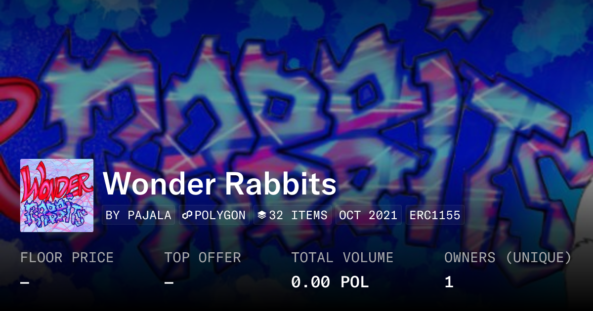 Wonder Rabbits - Collection | OpenSea