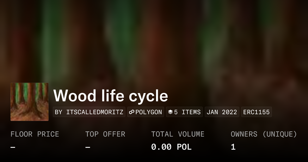Wood life cycle - Collection | OpenSea