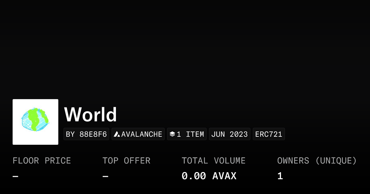 World - Collection | OpenSea