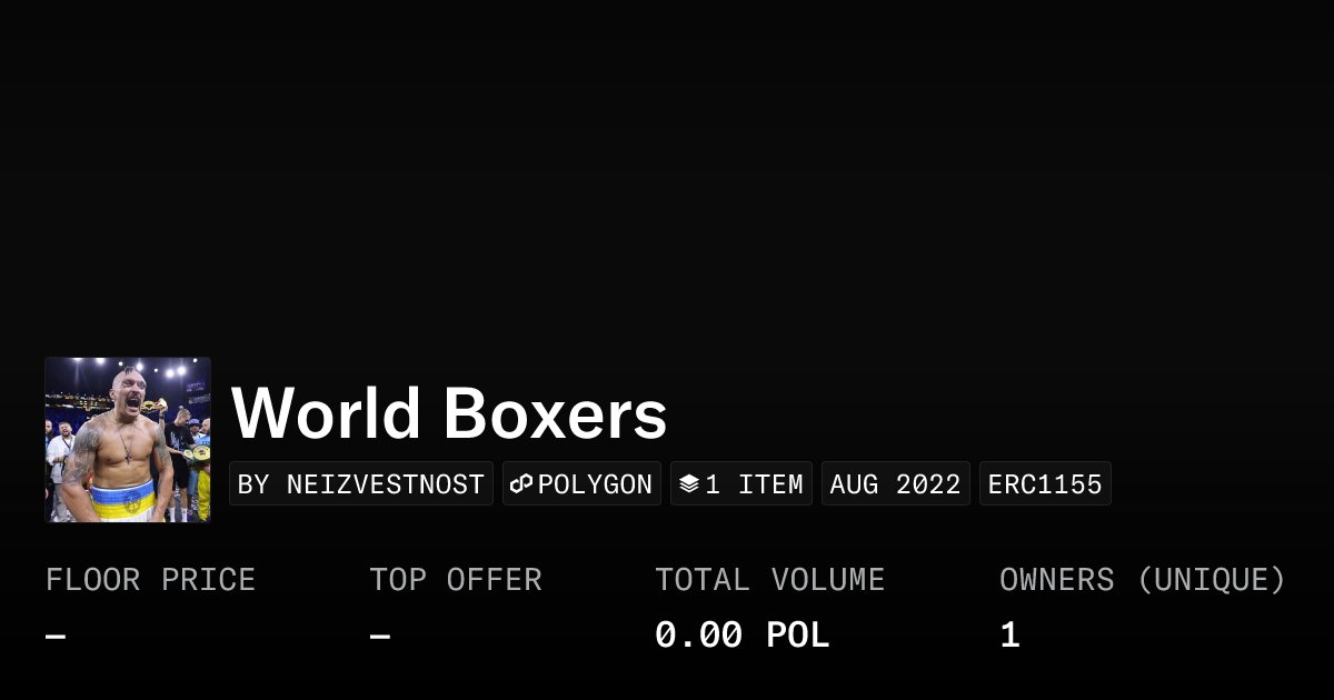 World Boxers - Collection | OpenSea