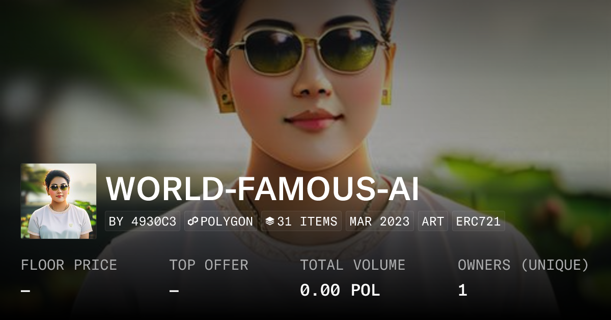 WORLD-FAMOUS-AI - Collection | OpenSea