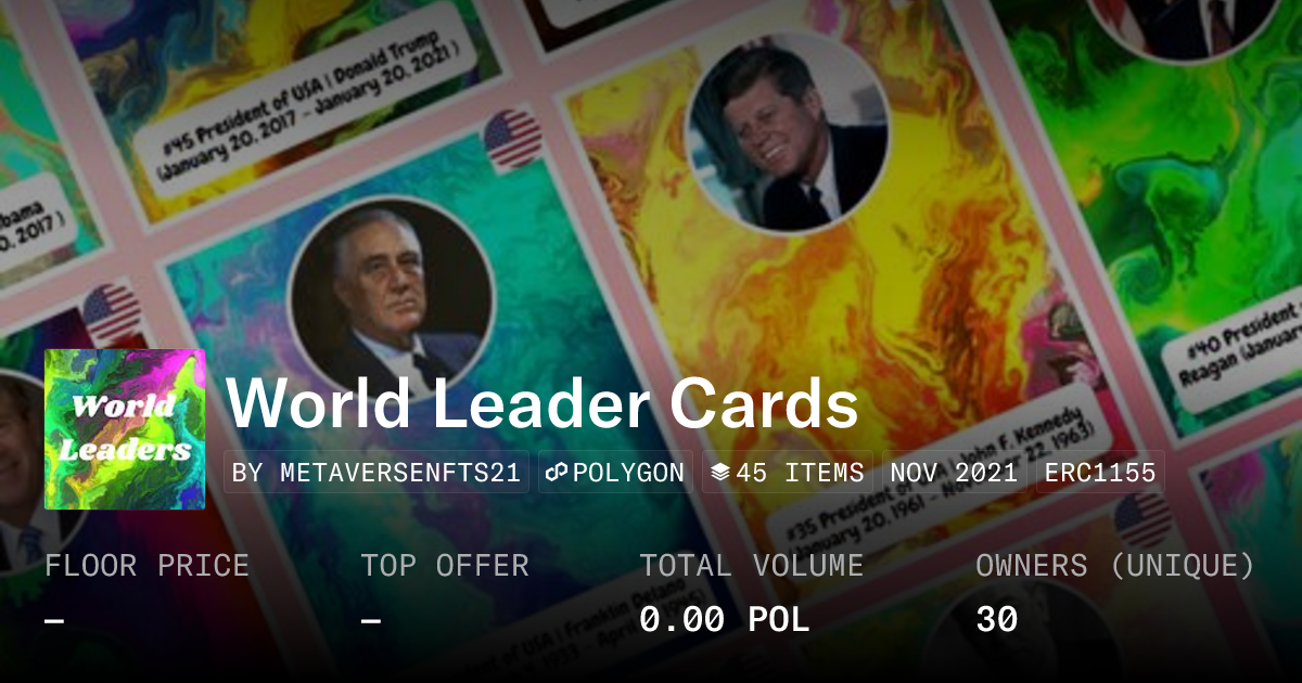 World Leader Cards - 收藏 |開放海