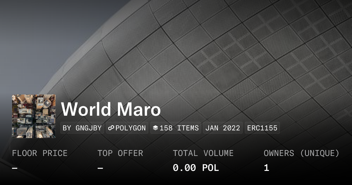 World Maro - Collection | OpenSea