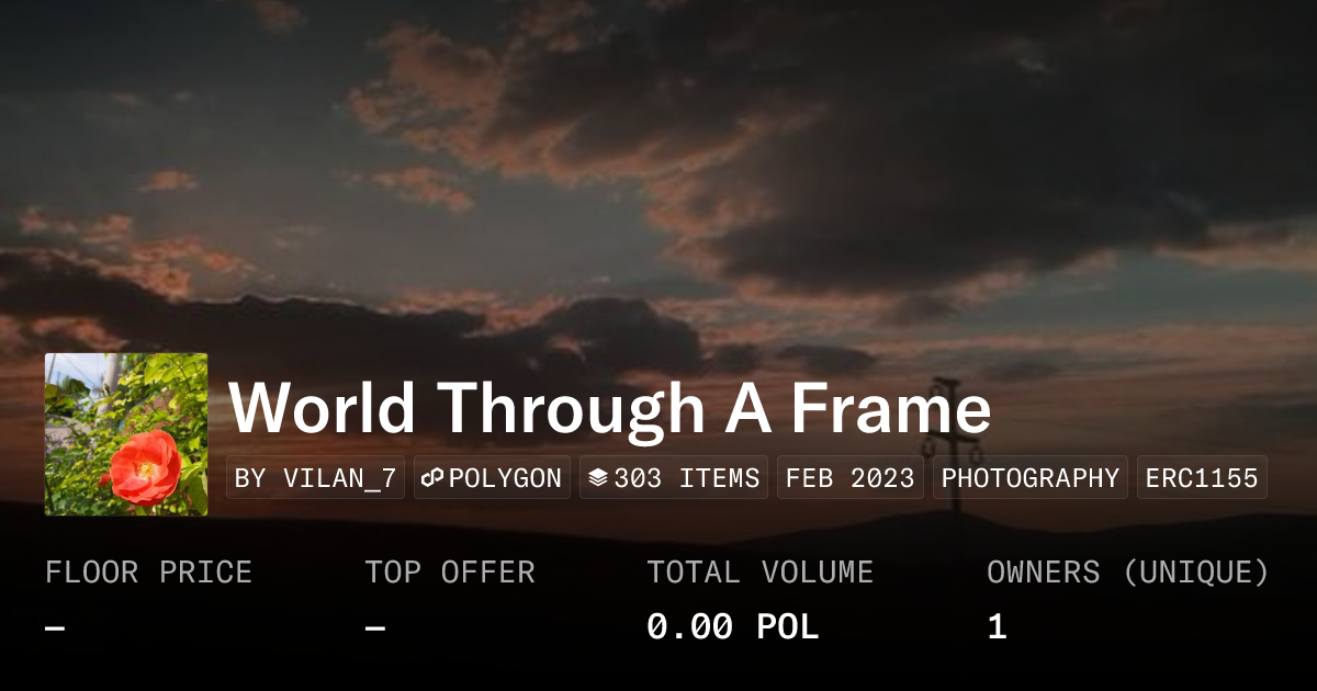 World Through A Frame - Collection | OpenSea