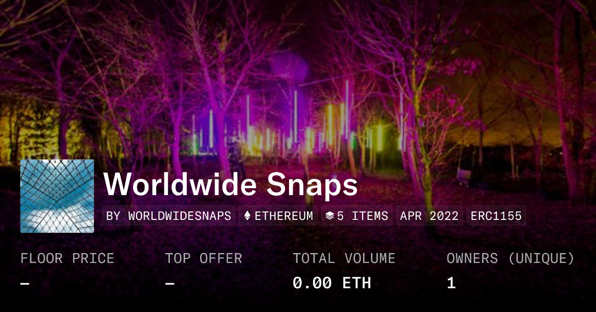 Worldwide Snaps - Collection | OpenSea