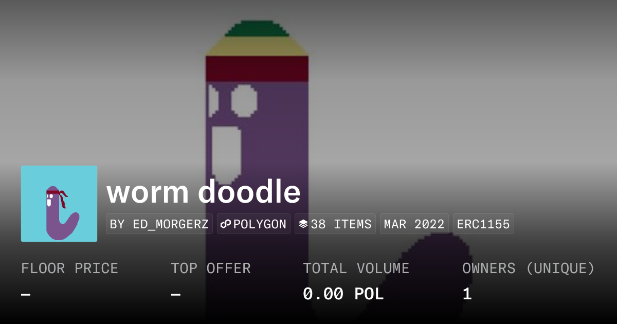 worm doodle - Collection | OpenSea