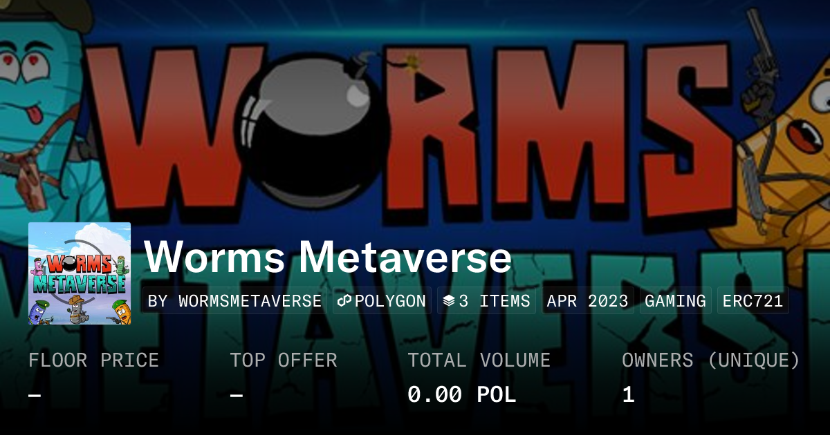 Worms Metaverse - Collection | OpenSea