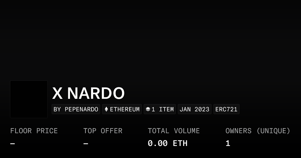 X NARDO - Collection | OpenSea