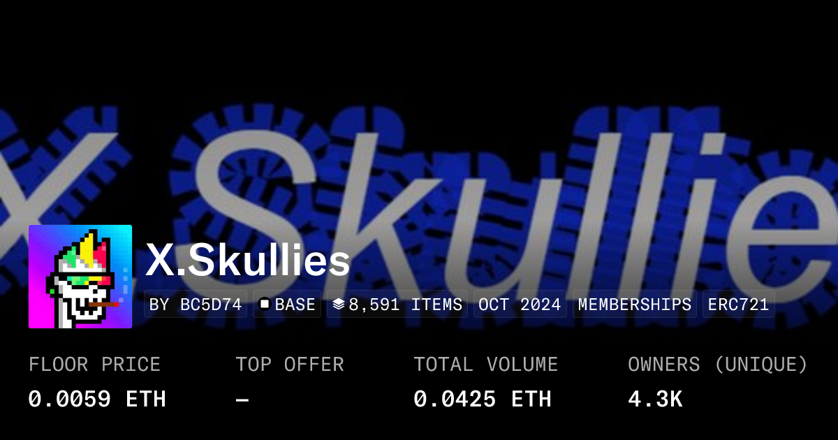 X.Skullies - Collection | OpenSea