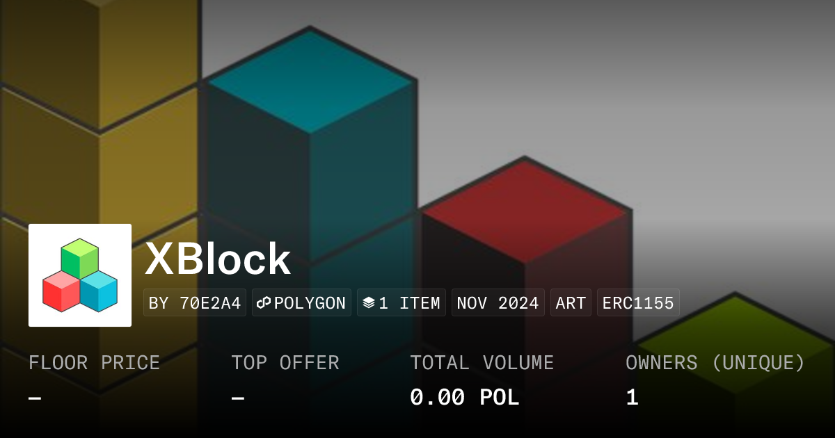 XBlock - Collection | OpenSea