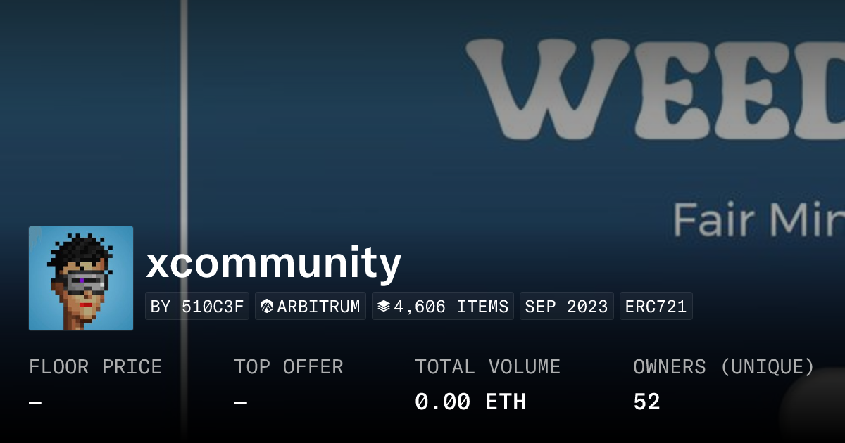 xcommunity - Collection | OpenSea