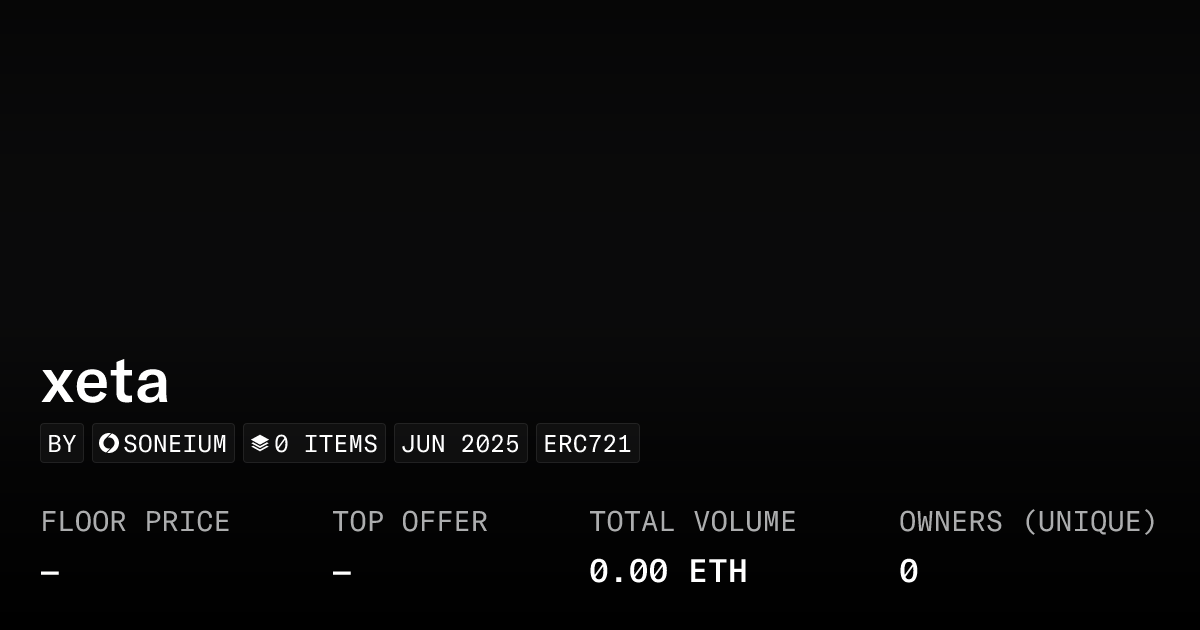 xeta - Collection | OpenSea