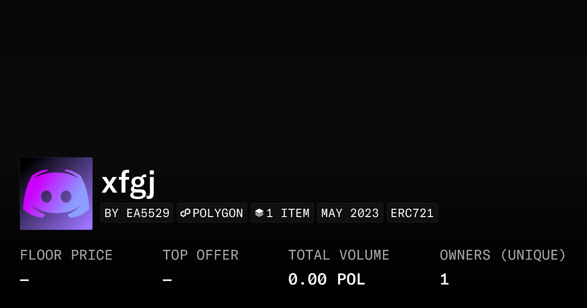 xfgj - Collection | OpenSea