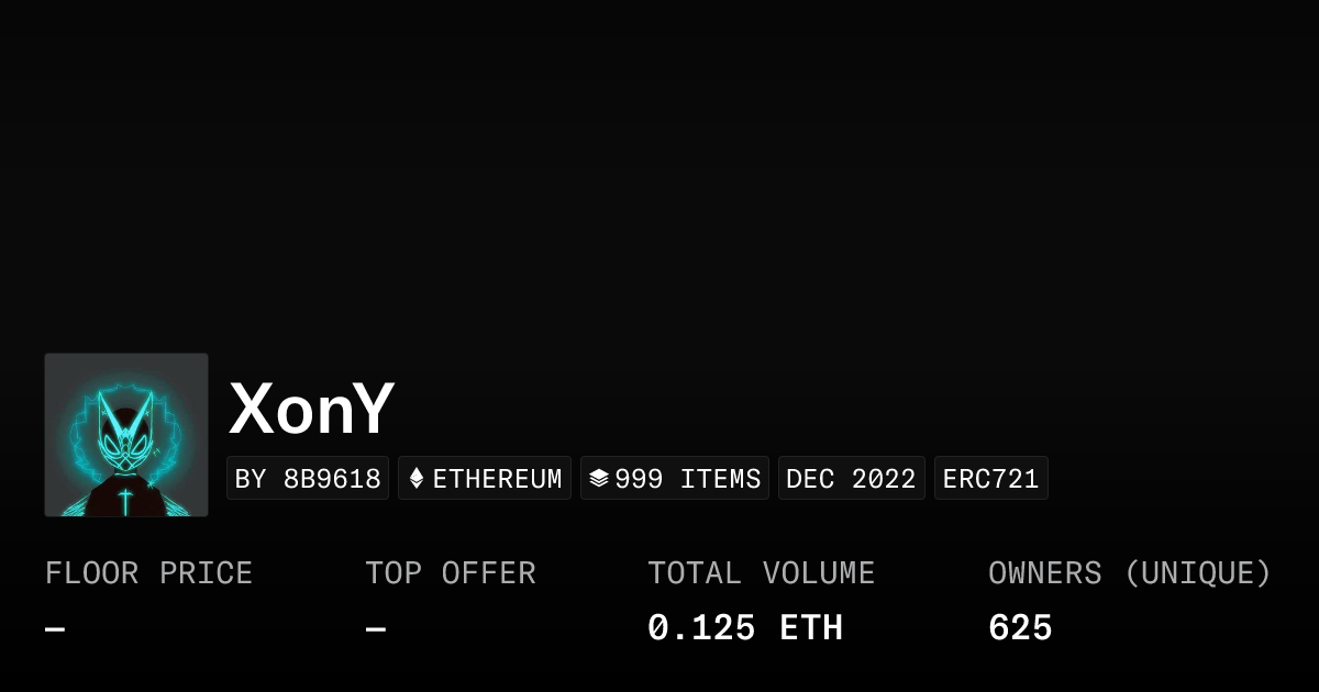 XonY - Collection | OpenSea